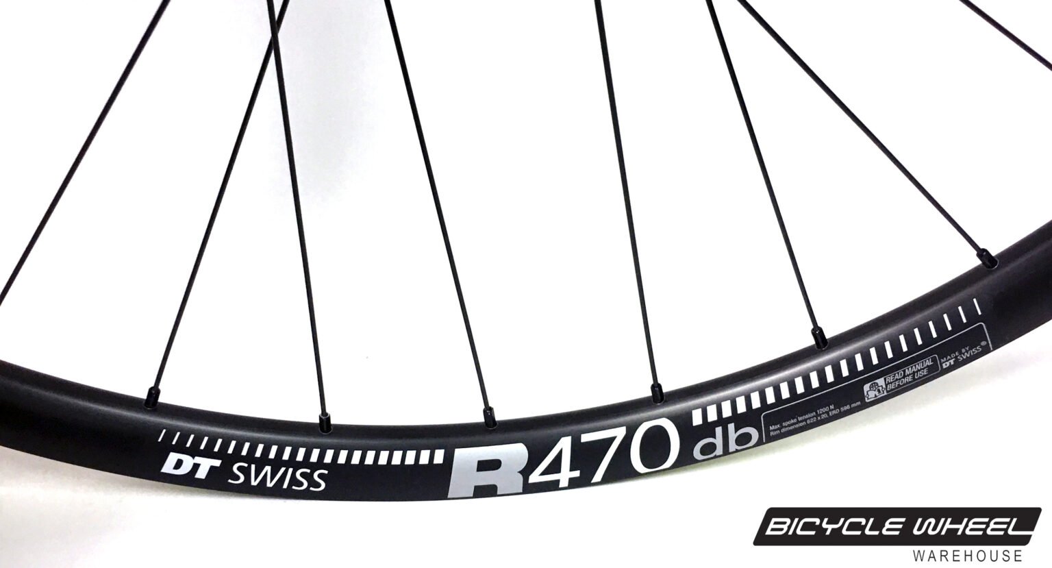 DT Swiss R470db 700c Tubeless Clincher Wheel Set - Bicycle Wheel Warehouse